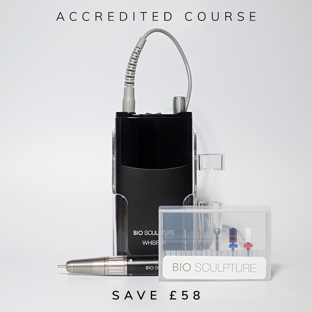 Bio Sculpture Whisper E-file Black and Mini 5 Bit Kit With One Day Tra ...