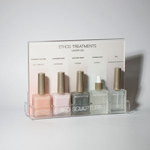 Ethos Retail Display with 10 Treatment Bottles - RE:NEW Beauty
